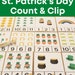 St. Patrick's Day Count Clip Cards, Montessori Math Printable ...