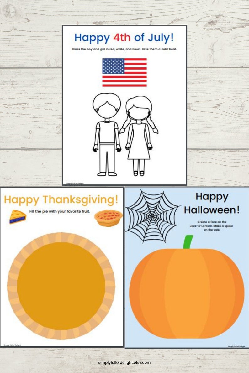 7 Printable Playdough Mats, Holiday Play Dough Mats, Homeschooling ...