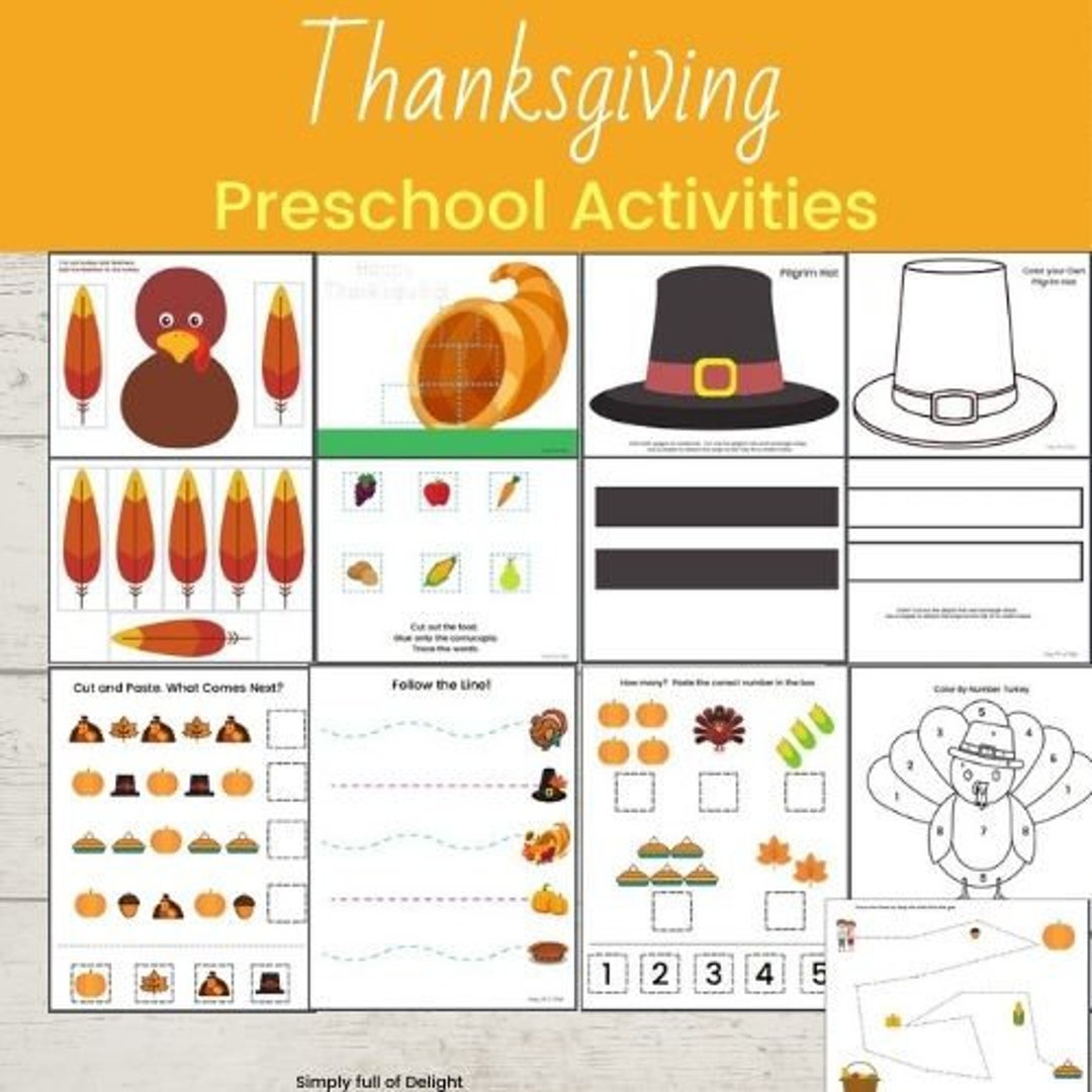 Thanksgiving Preschool Activities, Thanksgiving Preschool Printable ...
