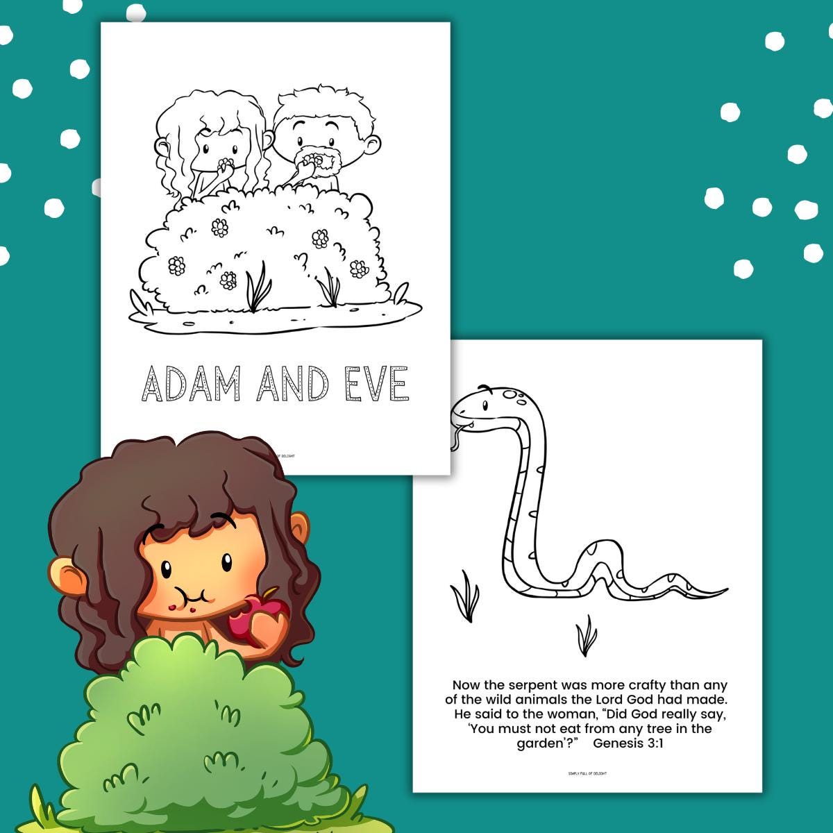 Adam & Eve Bible Story, Adam and Eve Activities, Adam and Eve Craft ...