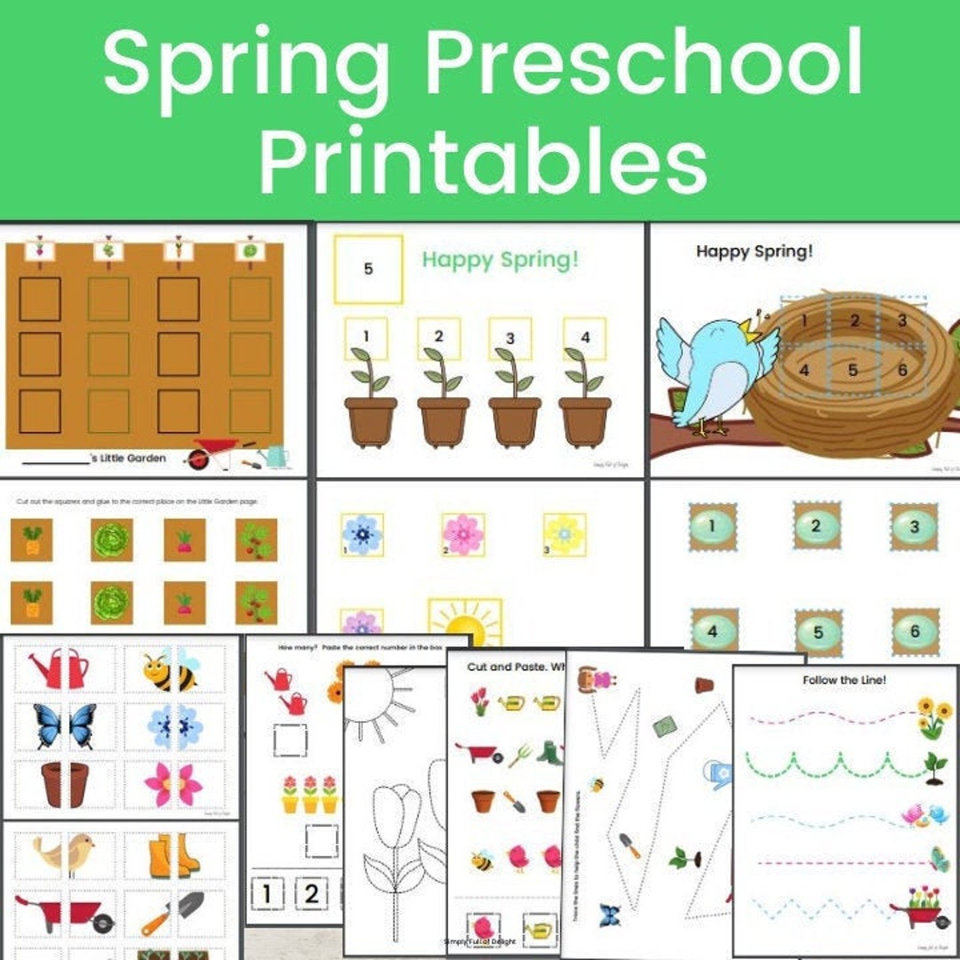 Spring Preschool Activities, Spring Preschool Printable, Spring ...