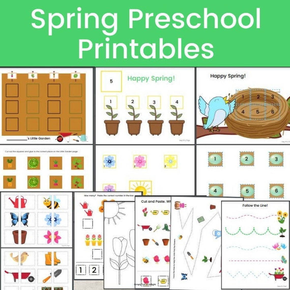 Spring Preschool Activities Spring Preschool Printable - Etsy