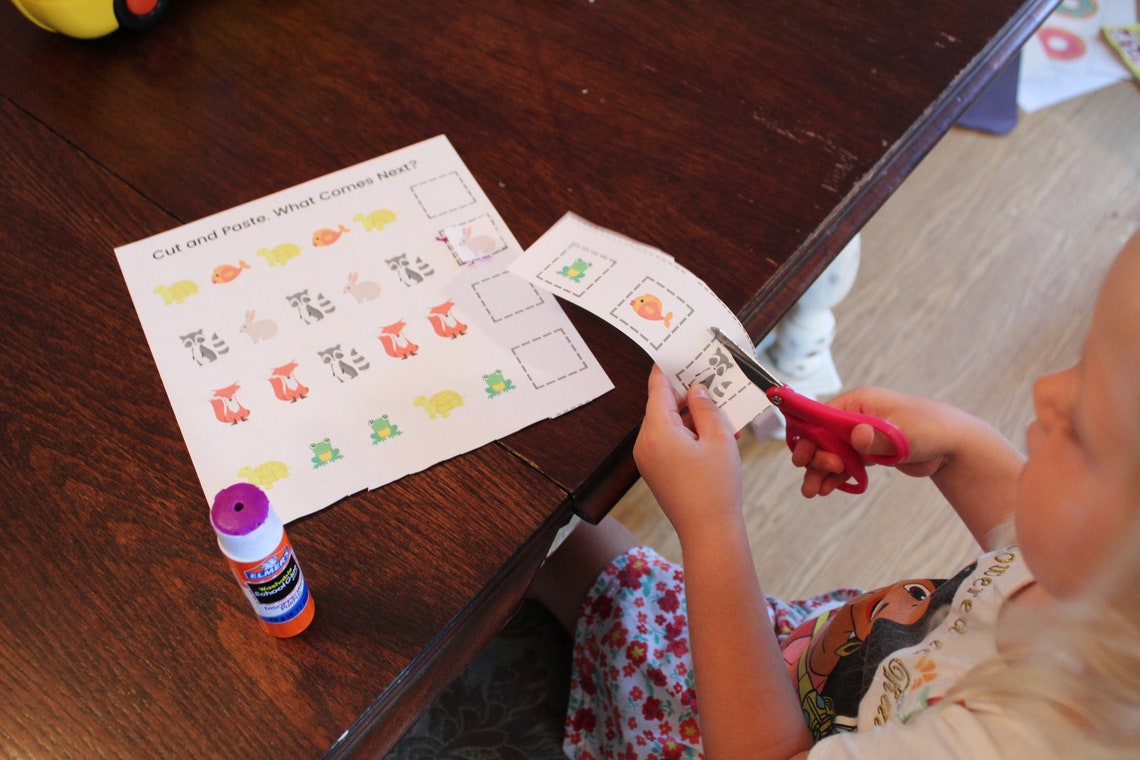 What Comes Next Pattern Practice Cut and Paste Activities - Etsy