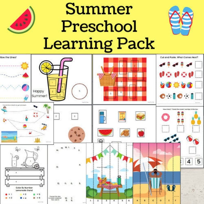 HUGE BUNDLE Preschool Activities, Homeschooling Preschool Printables ...