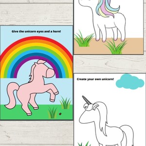 Unicorn Play Dough Mats, Unicorn Sensory Play, Unicorn Play Doh Mats ...