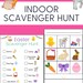 Easter Scavenger Hunt With Cards to Hide, Indoor Easter Scavenger Hunt ...