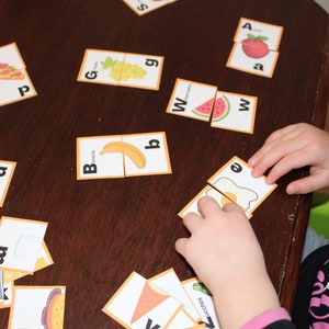 ABC Matching Game, Uppercase Lowercase, Alphabet Flash Cards, Preschool ...