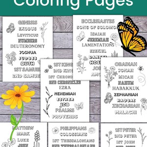 Books of the Bible Coloring Pages Printable, Christian Printable, Bible ...