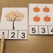 Fall Count Clip Cards, Montessori Math Printable, Homeschooling ...