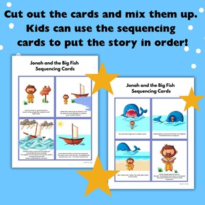 Jonah and the Big Fish Bible Story, Jonah Activities and Games, Jonah ...