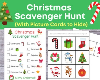 Outdoor Christmas Scavenger Hunt Printable Holiday Lights - Etsy