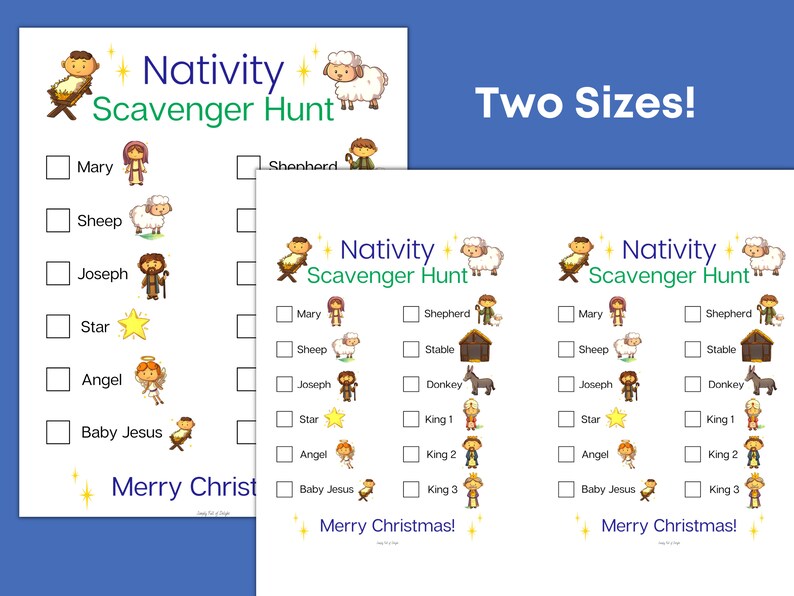 Nativity Scavenger Hunt, Christmas Scavenger Hunt With Cards to Hide ...