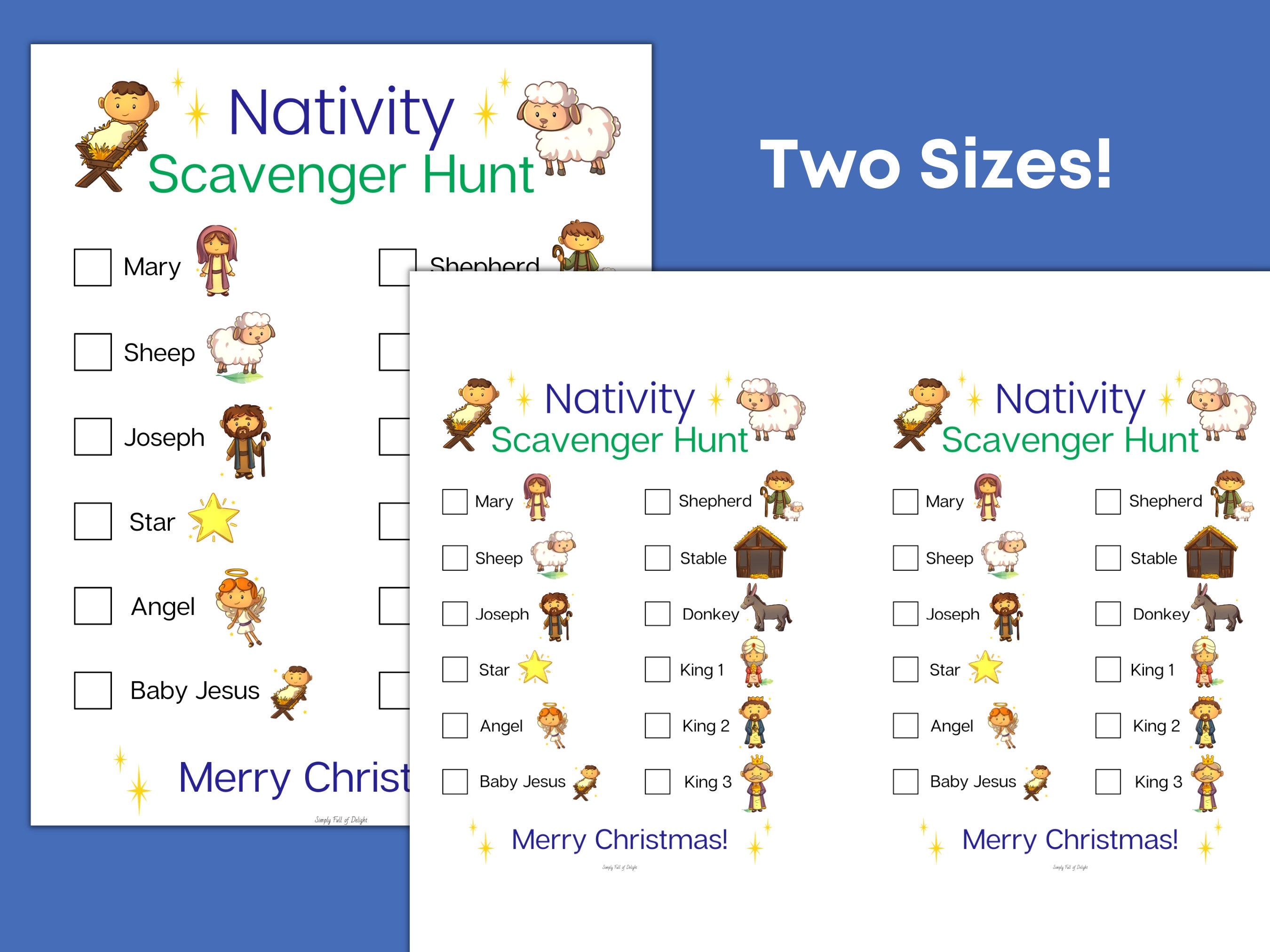 Nativity Scavenger Hunt, Christmas Scavenger Hunt With Cards to Hide ...