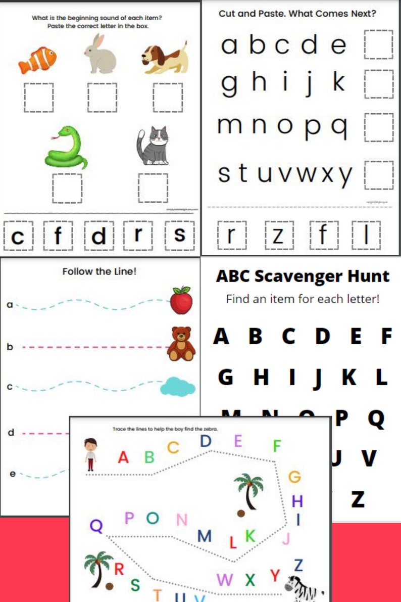 ABC Preschool Activities, Teaching Alphabet, Uppercase Lowercase ...