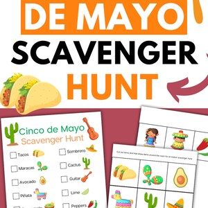 Cinco De Mayo Scavenger Hunt, Cinco De Mayo Treasure Hunt, Printable ...