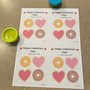 Printable Mini Valentine Play Dough Mats, Printable Valentines for Kids ...
