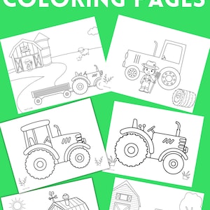 Tractor Coloring Pages for Kids, Tractor Coloring Sheets, Farm Coloring ...