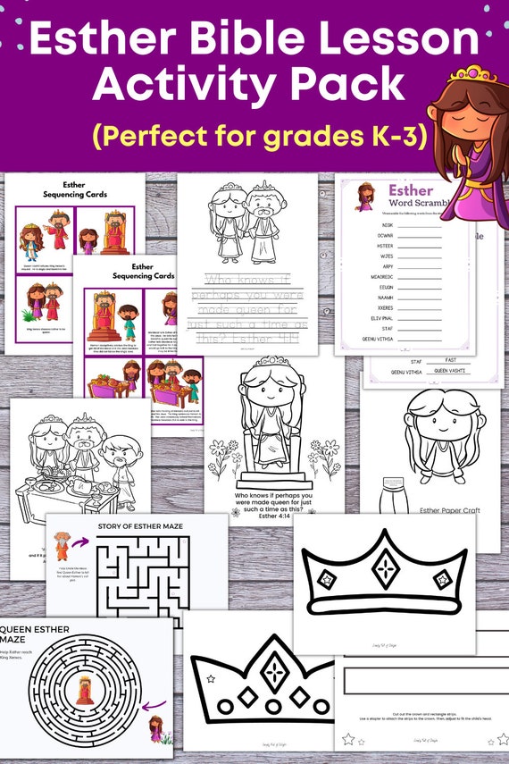 Queen Esther Free Bible Games Activities For Kids ShareFaith Media