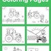 Tractor Coloring Pages for Kids, Tractor Coloring Sheets, Farm Coloring ...