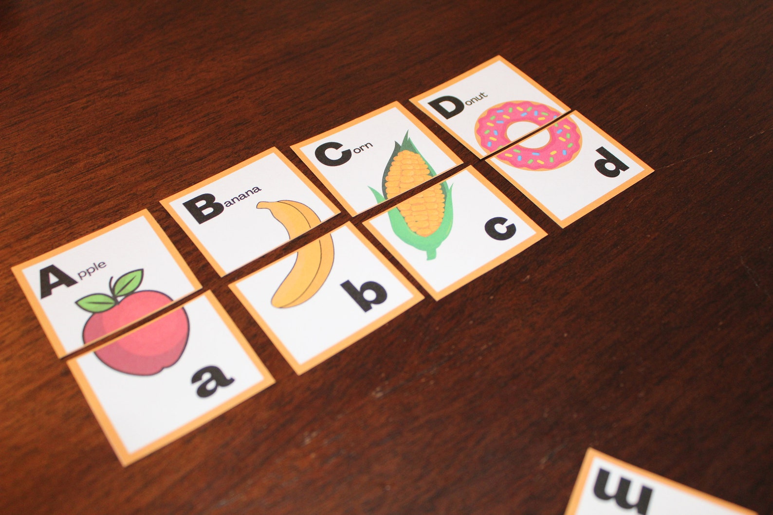 ABC Matching Game, Uppercase Lowercase, Alphabet Flash Cards, Preschool ...