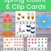 Spring Count Clip Cards, Montessori Math Printable, Homeschooling ...
