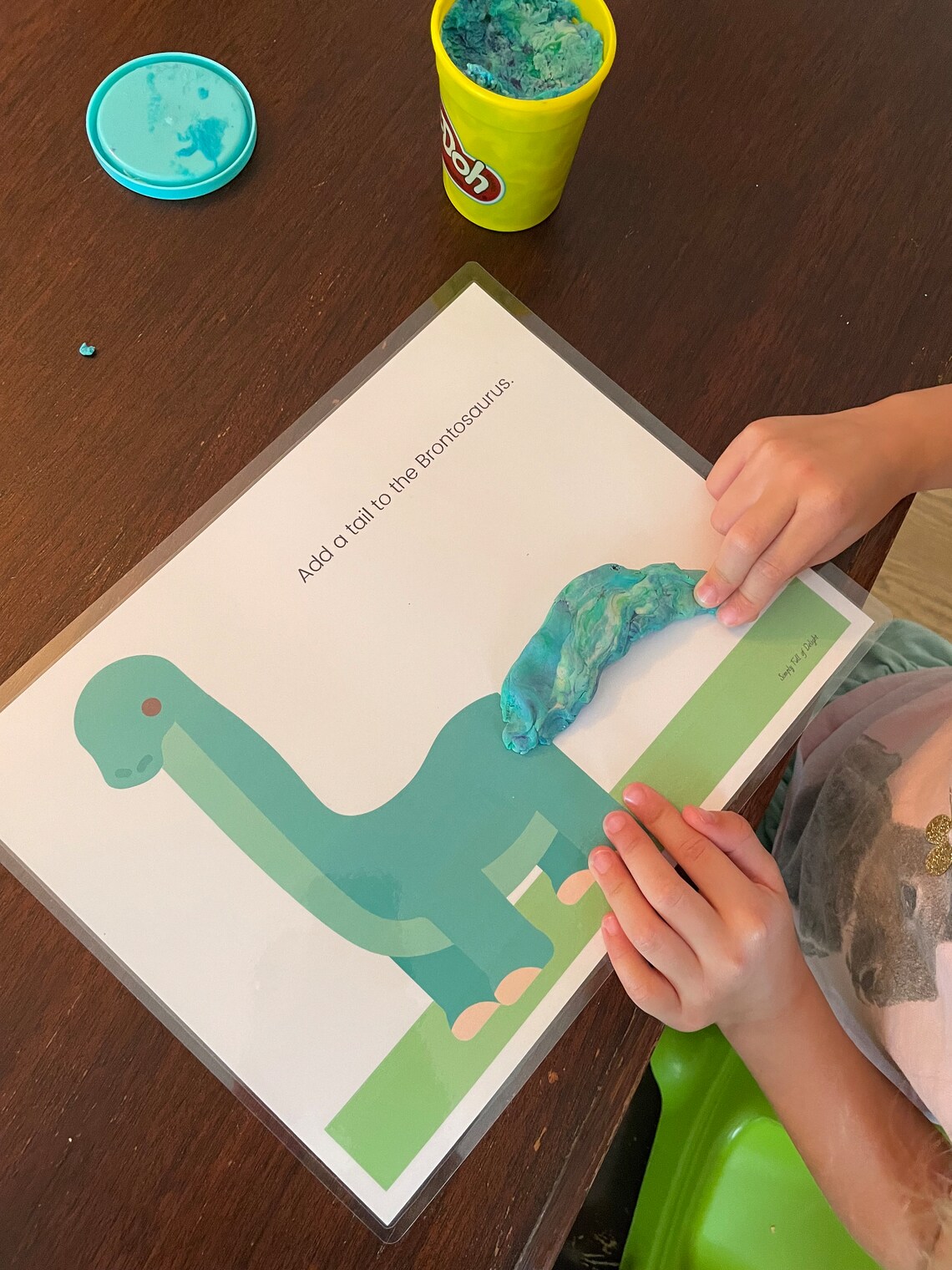 7 Dinosaur Play Dough Mats, Printable Dinosaurs Play Dough Mat, Dino ...