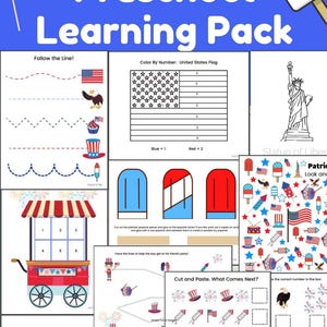 Patriotic Preschool Activities, Patriotic Preschool Worksheets, 4th of ...