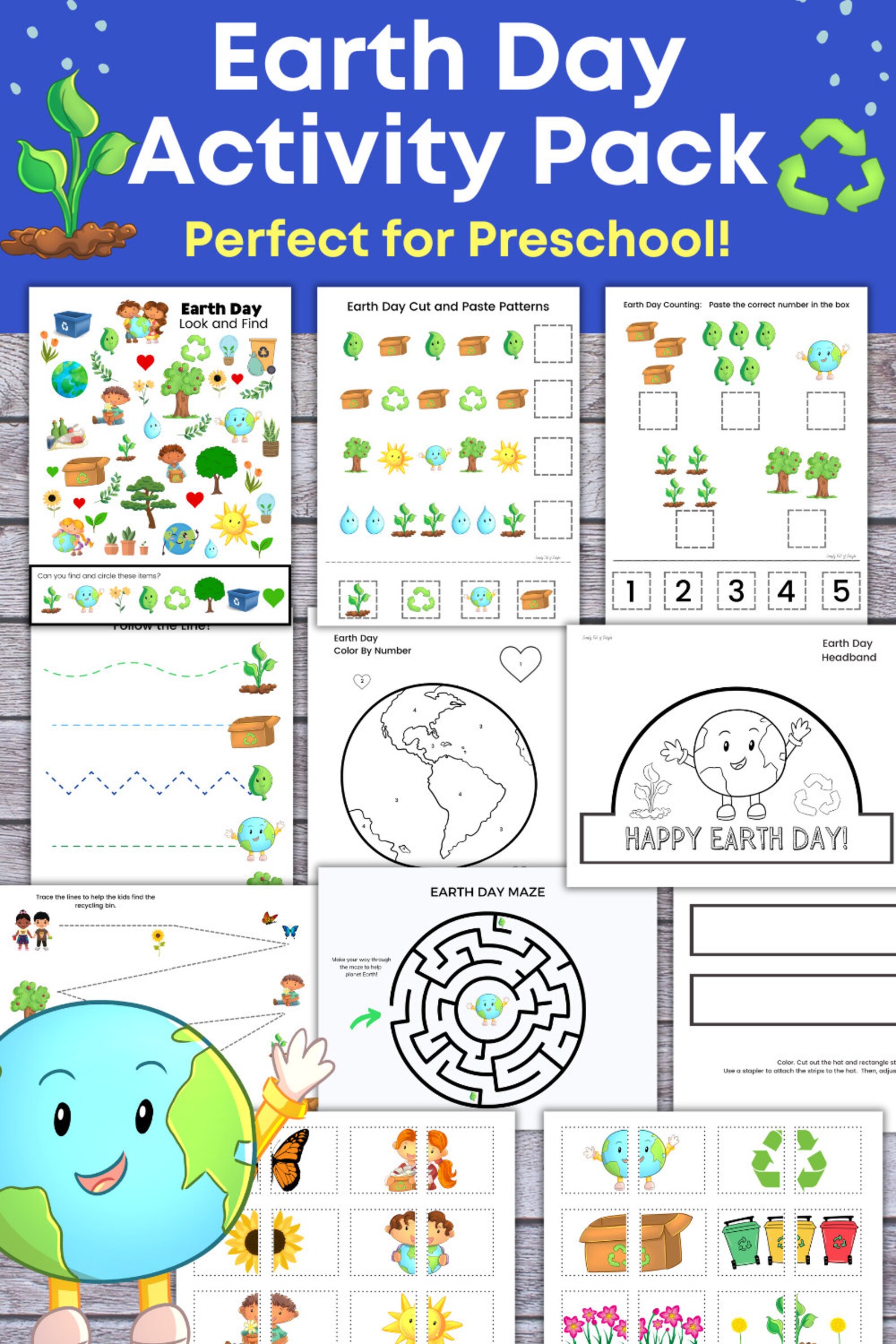 Earth Day Preschool Activities, Earth Day Printables, Earth Day ...