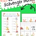 Farm Scavenger Hunt, Farm Animal Treasure Hunt, Printable for Kids ...