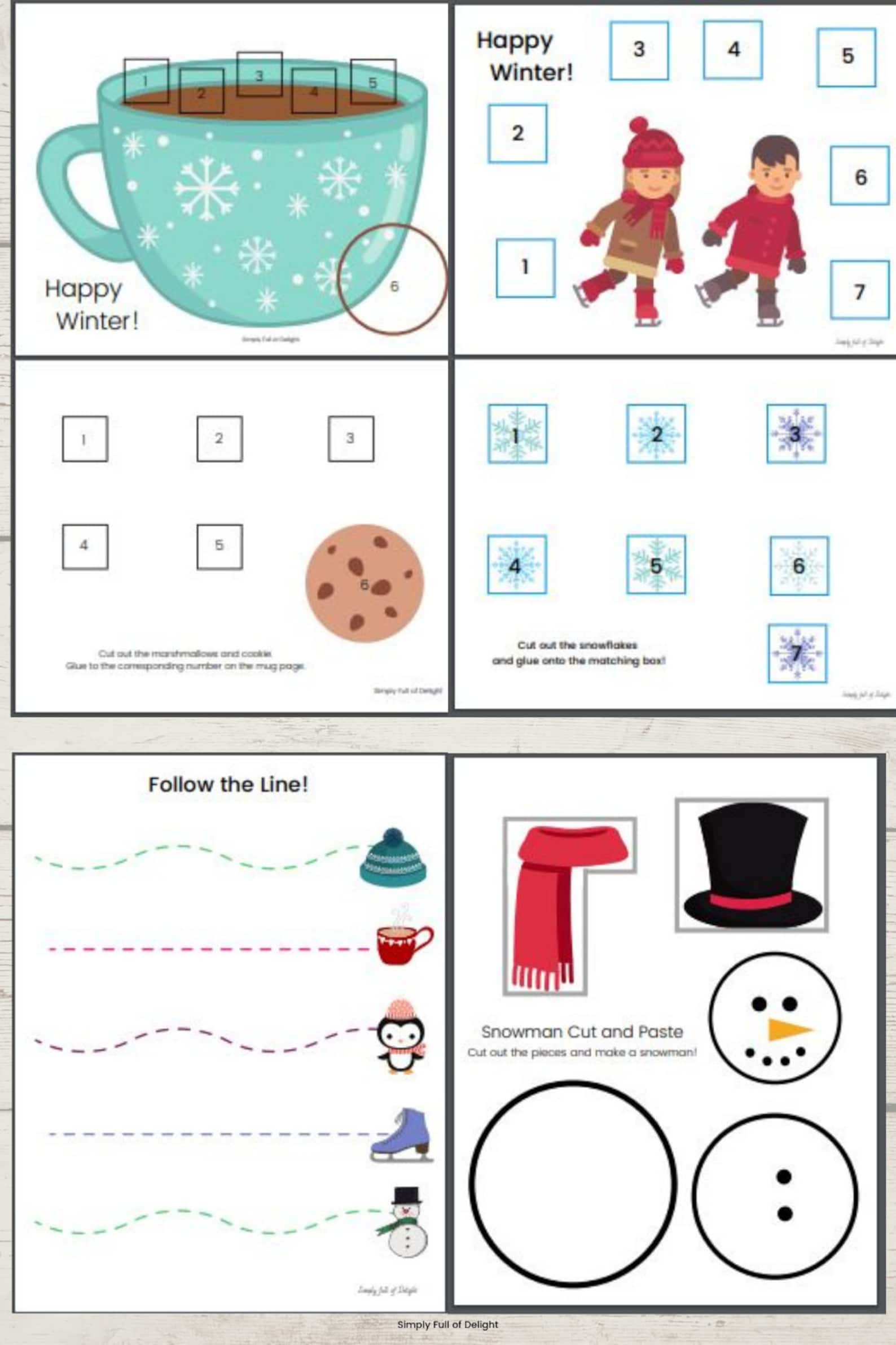 Winter Preschool Activities, Winter Preschool Printable, Winter ...