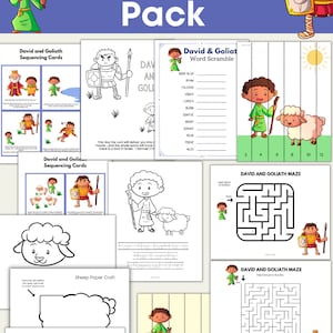 David and Goliath Sunday School Lesson, David and Goliath Worksheet ...