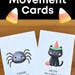 Halloween Movement Cards for Kids, Preschool Gross Motor Activity ...