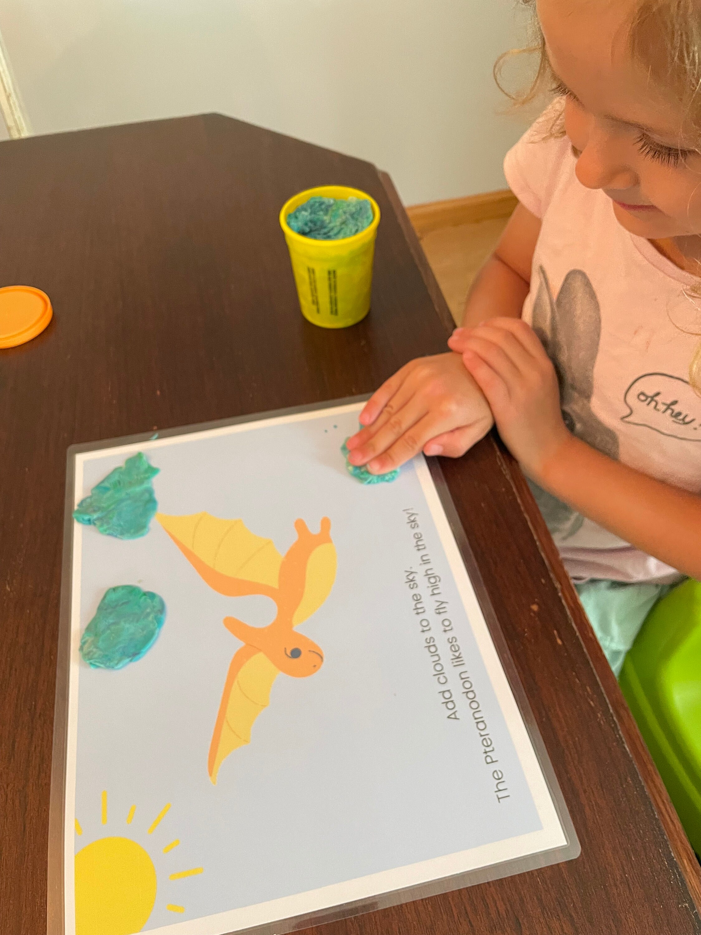 7 Dinosaur Play Dough Mats, Printable Dinosaurs Play Dough Mat, Dino ...