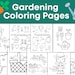 Gardening Coloring Pages for Kids, Garden Coloring Sheets, Vegetable ...