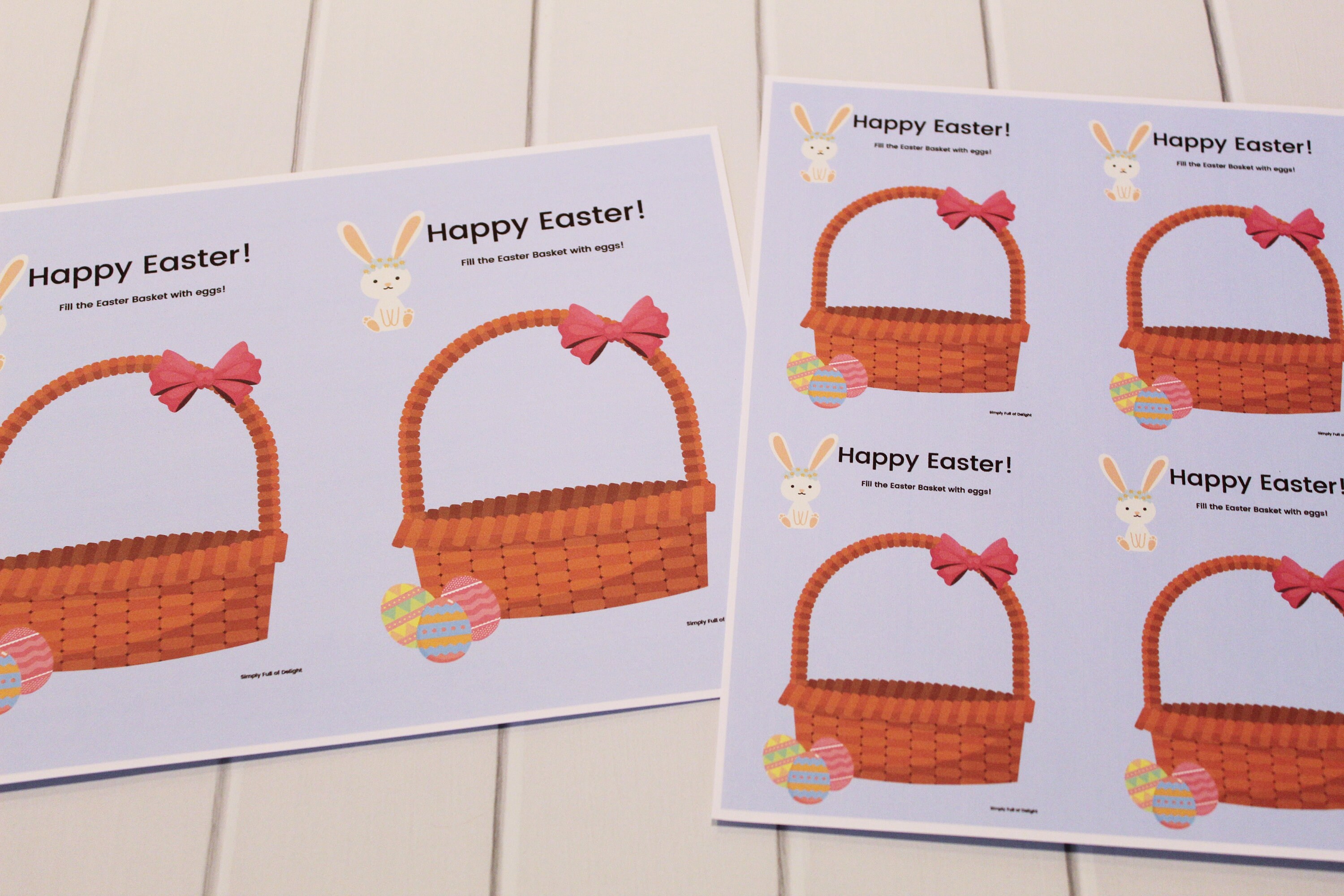 Printable Mini Easter Playdough Mats, Easter Printable for Kids ...