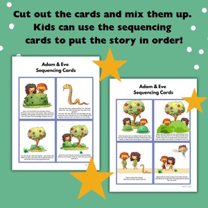 Adam & Eve Bible Story, Adam and Eve Activities, Adam and Eve Craft ...