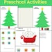 Bundle Set - Winter and Christmas Preschool Activities, Christmas ...