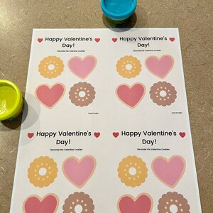 Printable Mini Valentine Play Dough Mats, Printable Valentines for Kids ...