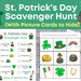 St. Patrick's Day Scavenger Hunt With Picture Cards to Hide, Saint ...