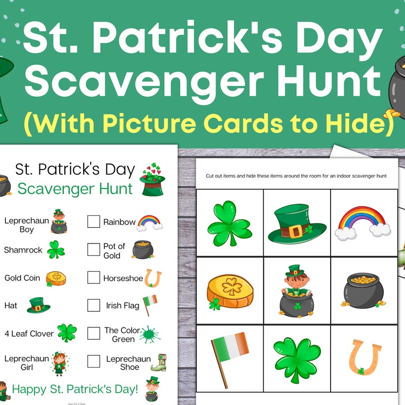 St Patricks Day Scavenger Hunt - Etsy