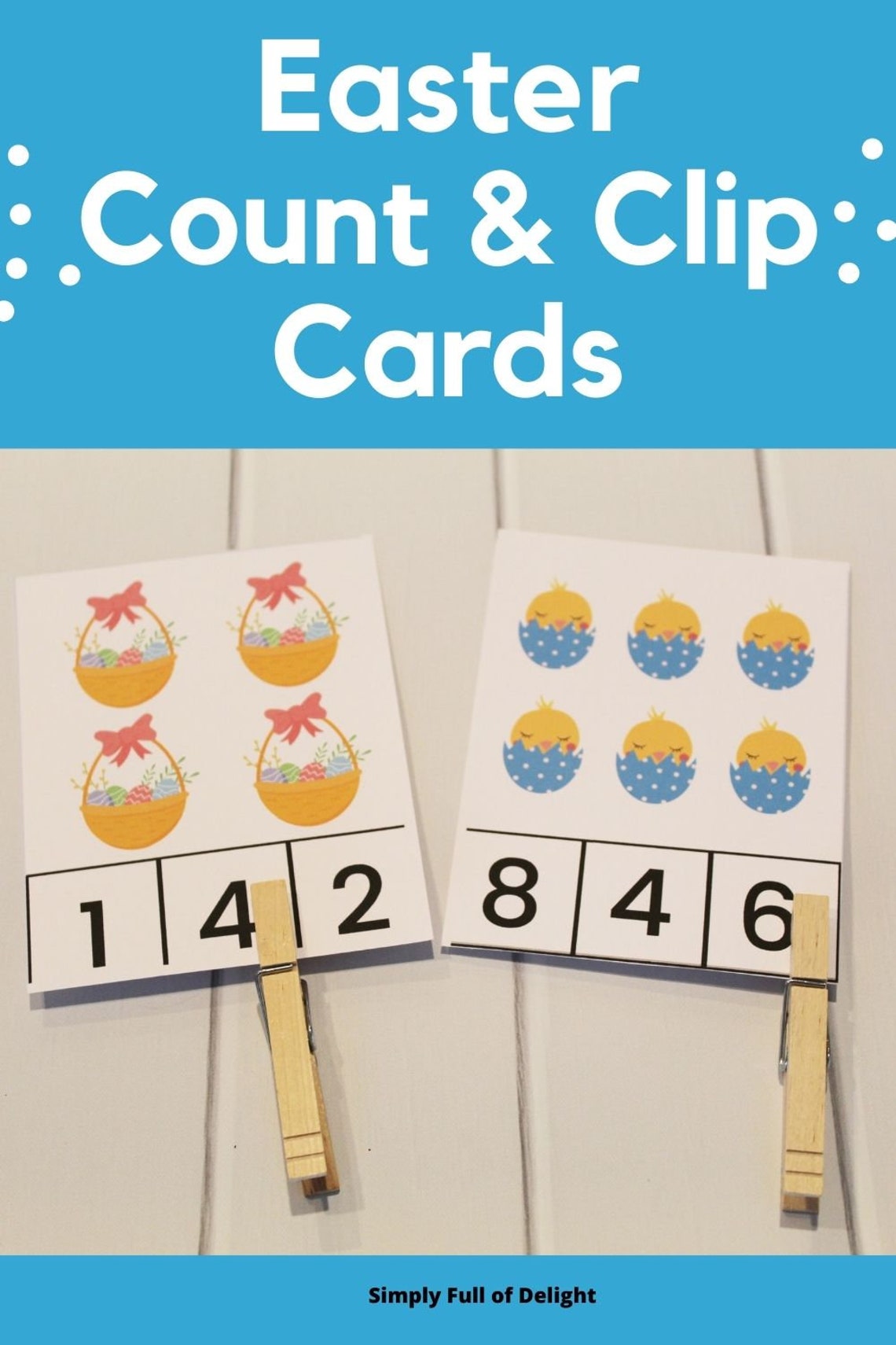 Easter Count Clip Cards, Montessori Math Printable, Homeschooling ...