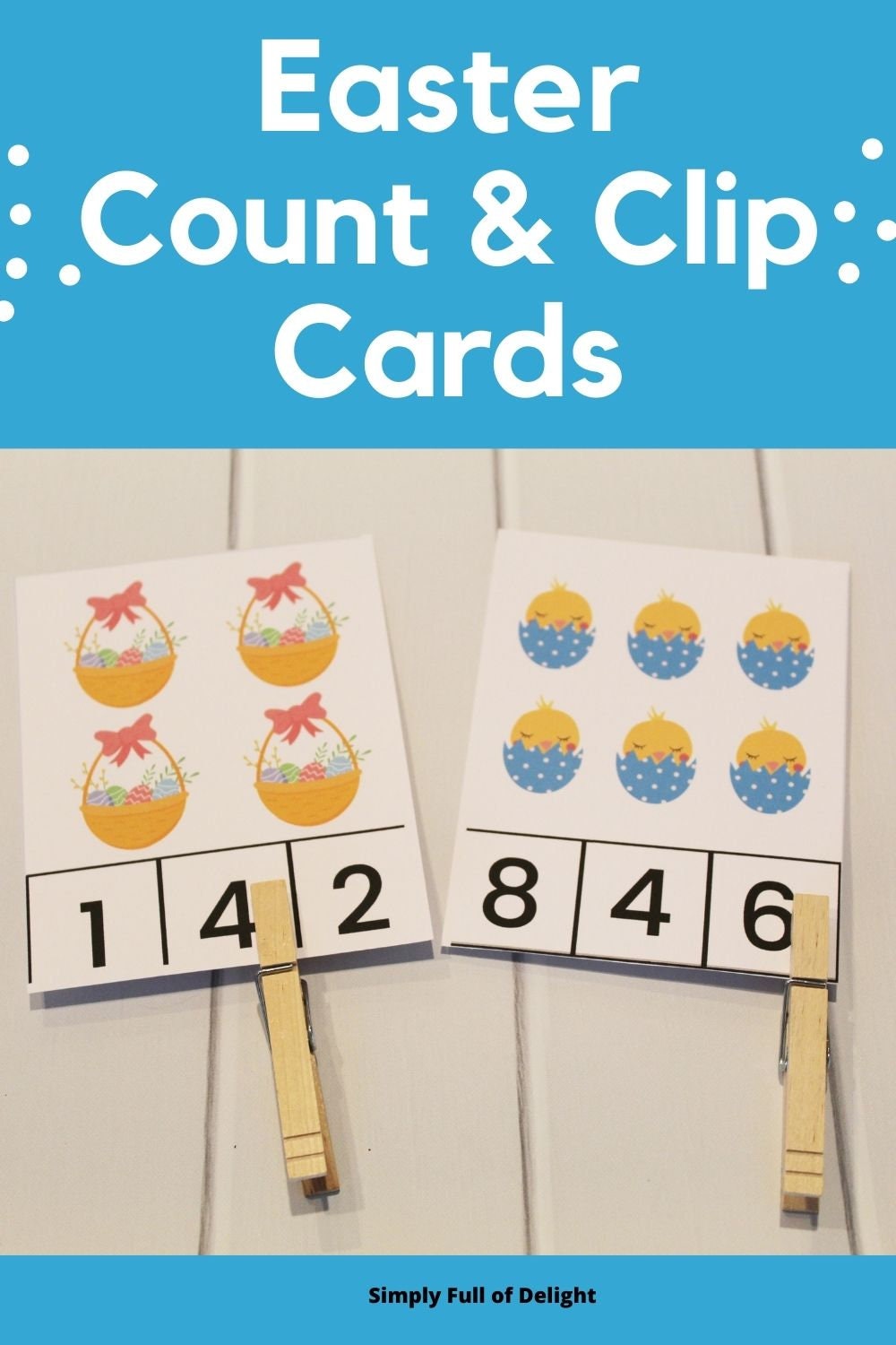 Easter Count Clip Cards, Montessori Math Printable, Homeschooling ...