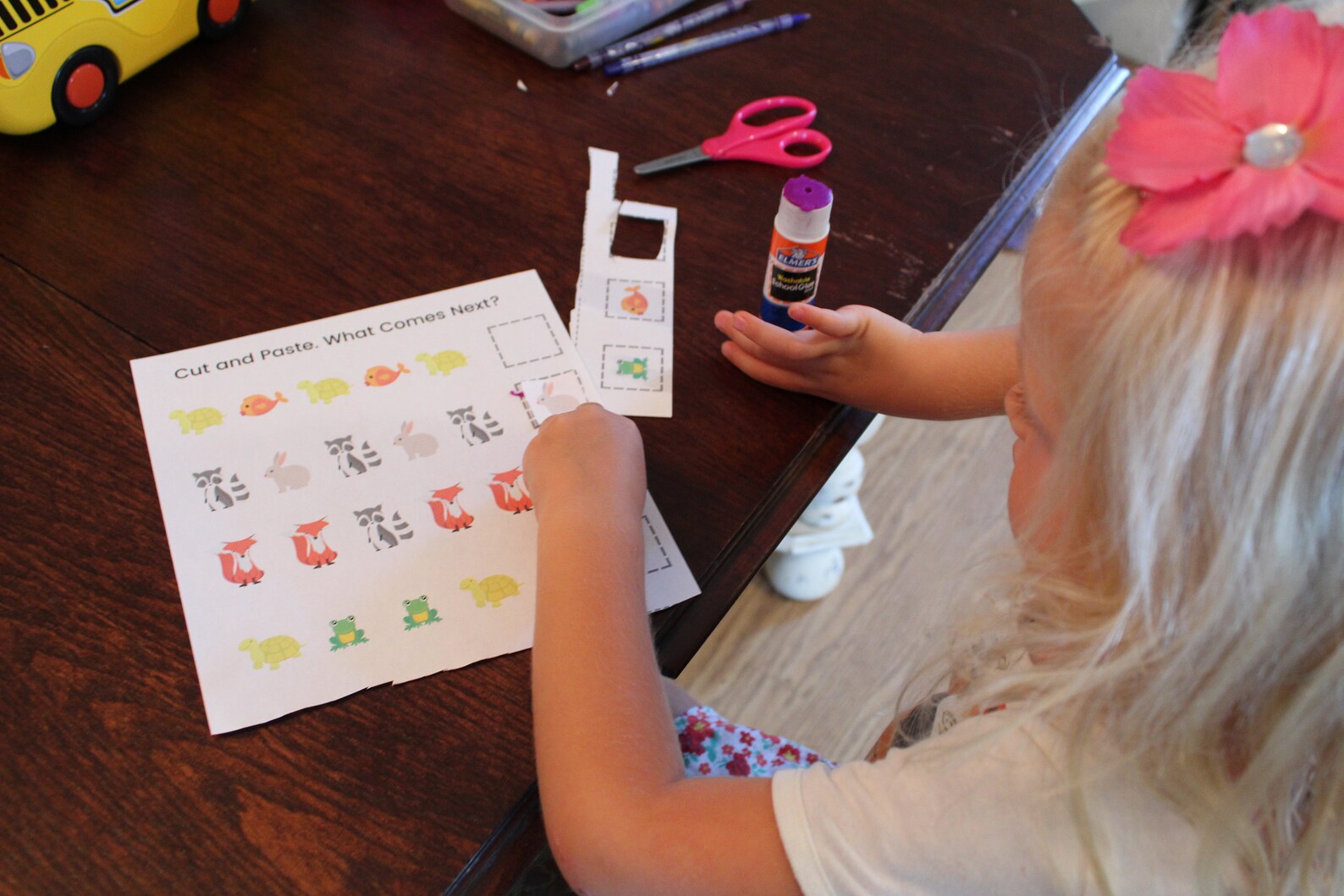 What Comes Next? Pattern Practice, Cut and Paste Activities, Preschool ...
