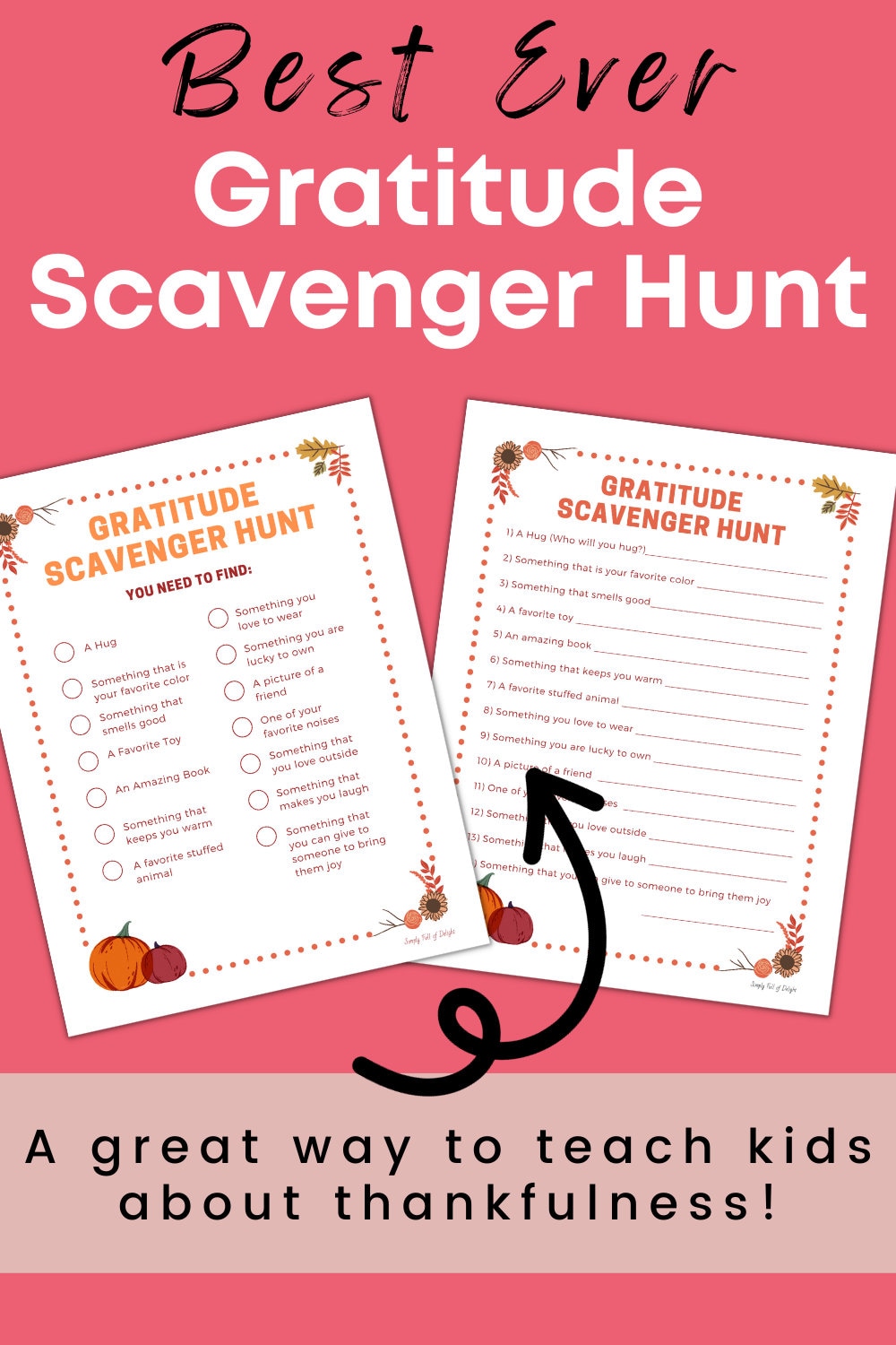 Gratitude Scavenger Hunt, Thanksgiving Scavenger Hunt, Fall Scavenger ...