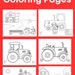 Tractor Coloring Pages for Kids, Tractor Coloring Sheets, Farm Coloring ...