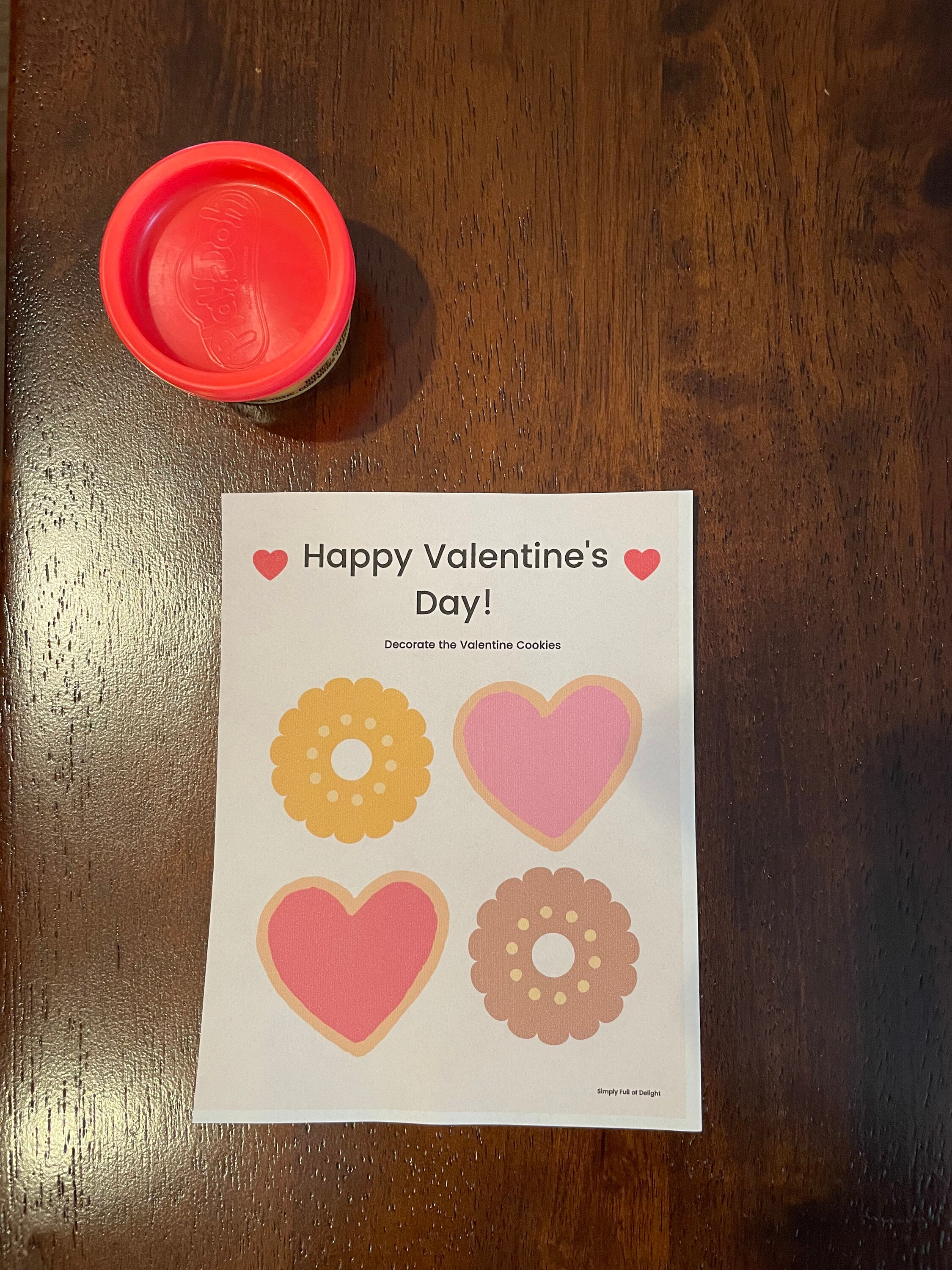 Printable Mini Valentine Play Dough Mats, Printable Valentines for Kids ...