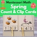 Spring Count Clip Cards, Montessori Math Printable, Homeschooling ...