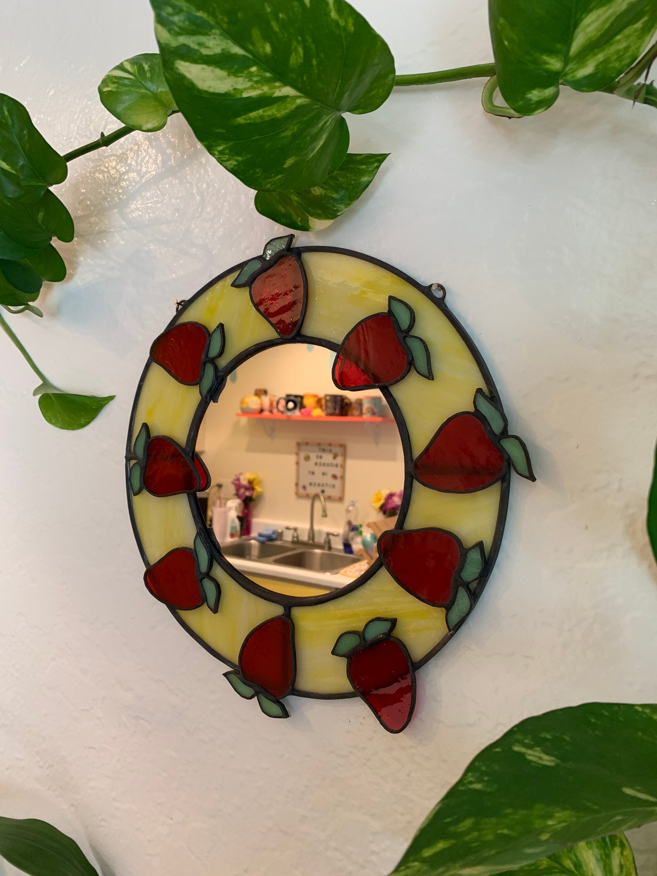 Strawberry Mirror | Etsy