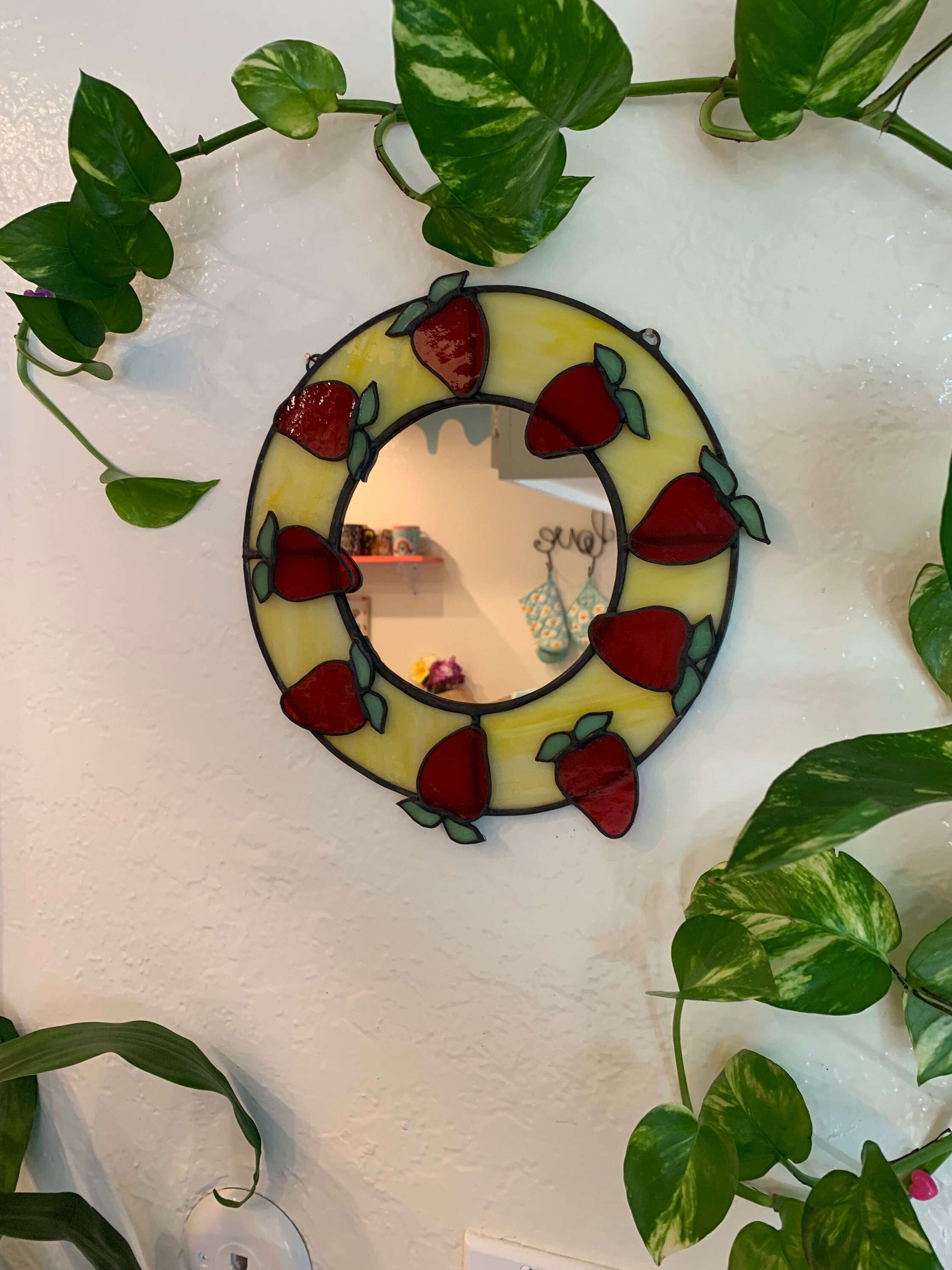 Strawberry Mirror | Etsy