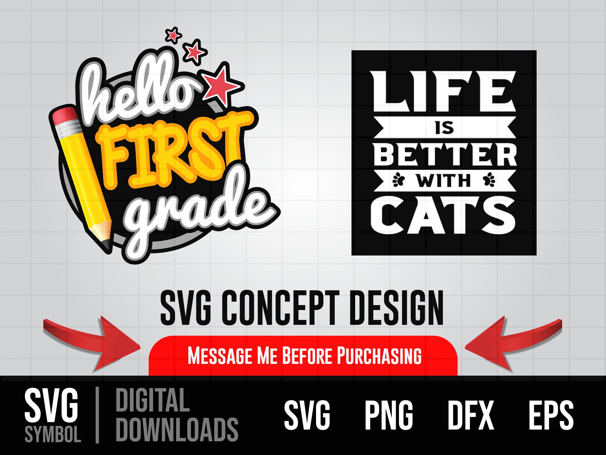 Custom SVG Design and Vector Files - SVG Files for Cricut - Digital Cut ...